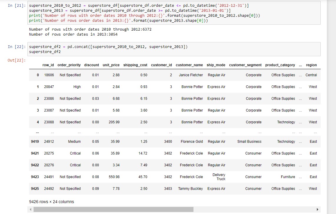 Combine Data Sets By Merging Or Concatenating A Long Random Walk